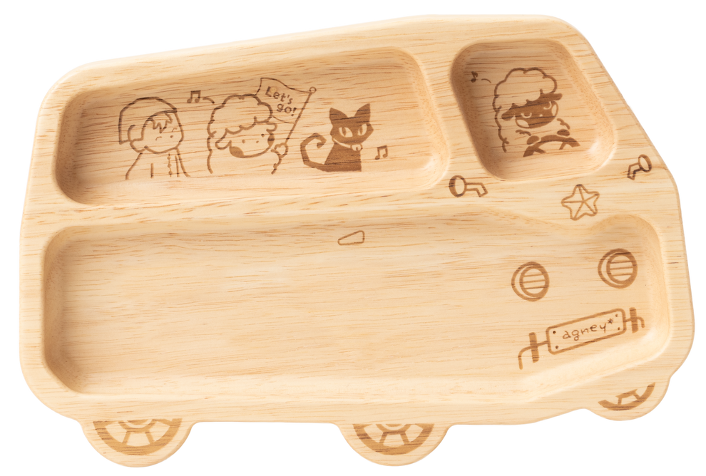 Rubberwood Bus Plate Set – amae